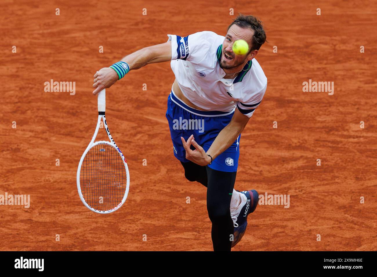 Roland Garros, 1. Juni 2024: Daniil Medwedev (RUS) bei den French Open ...