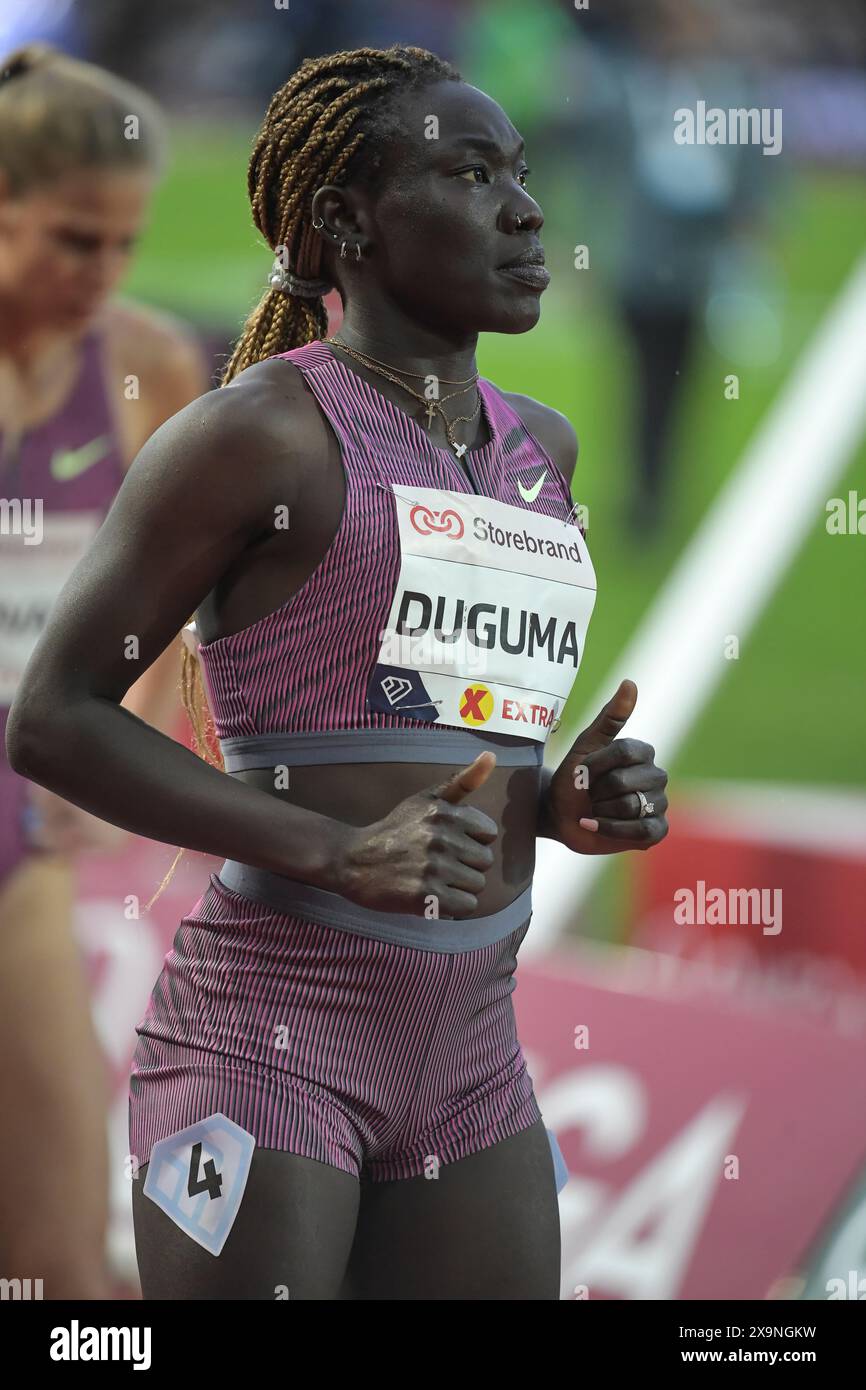 Tsige Duguma aus Äthiopien trat 800 am 30. Mai 2024 bei den Wanda ...