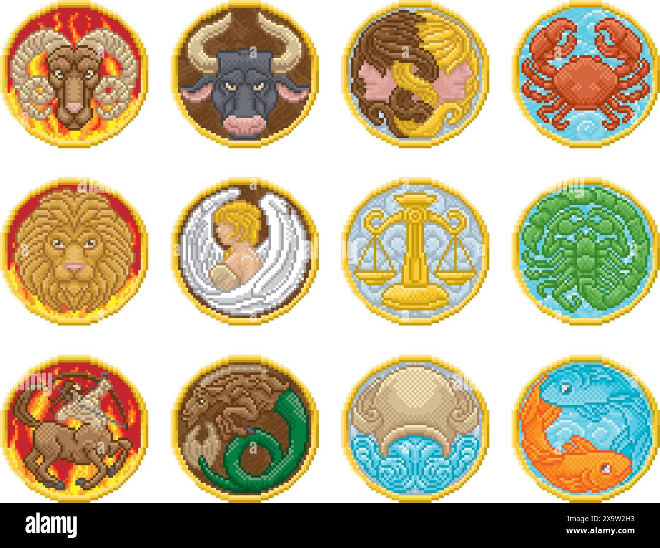 Simbolo dello zodiaco emoji -Fotos und -Bildmaterial in hoher Auflösung – Alamy