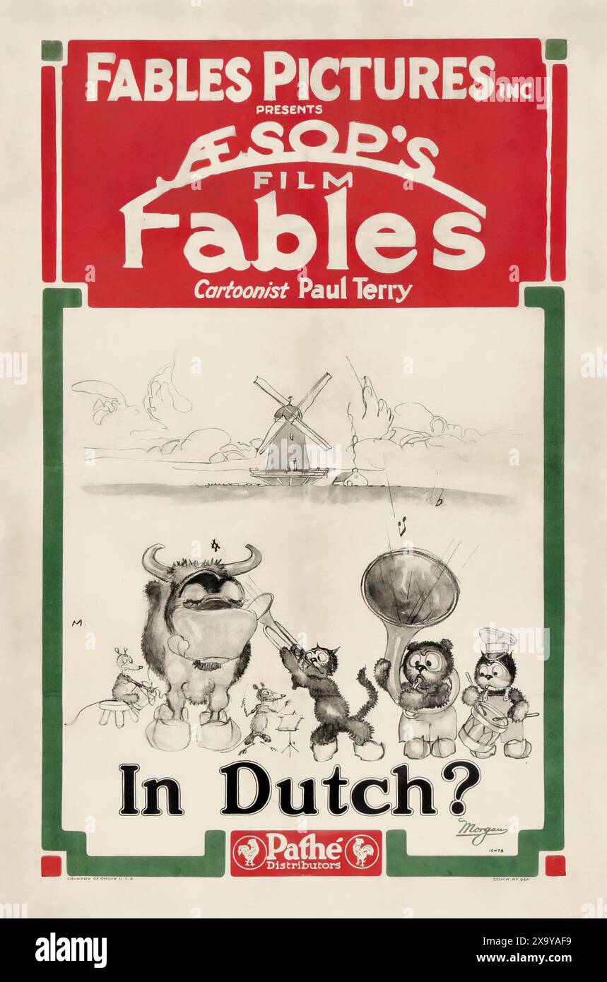 Altes Filmplakat - Fables Pictures, in Niederländisch, RKO, Pathé, 1931 ...