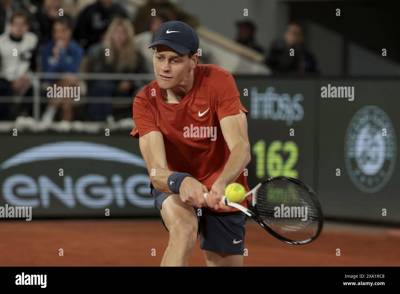 Jannik Sinner of Italy am 8. Tag der French Open 2024, Roland-Garros ...