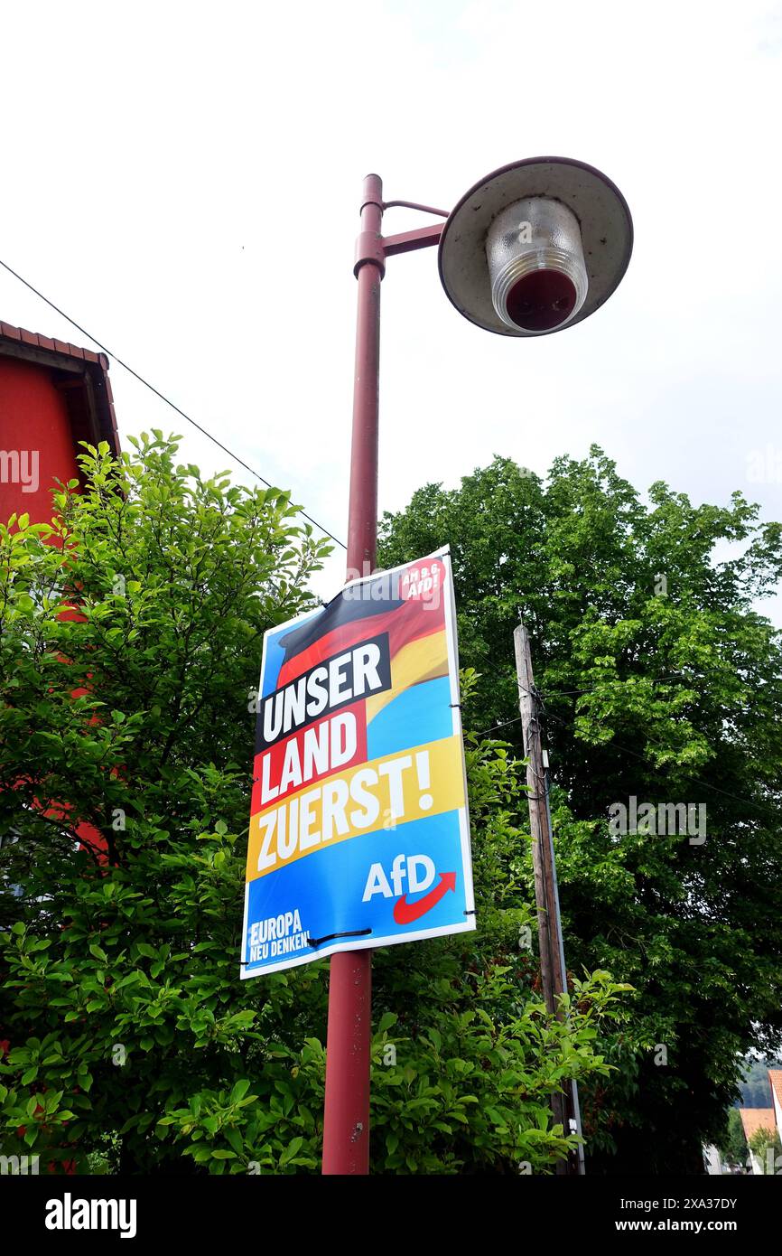 AFD-Wahlplakat - Wahl zum Europäischen Parlament - die Wahl zum ...