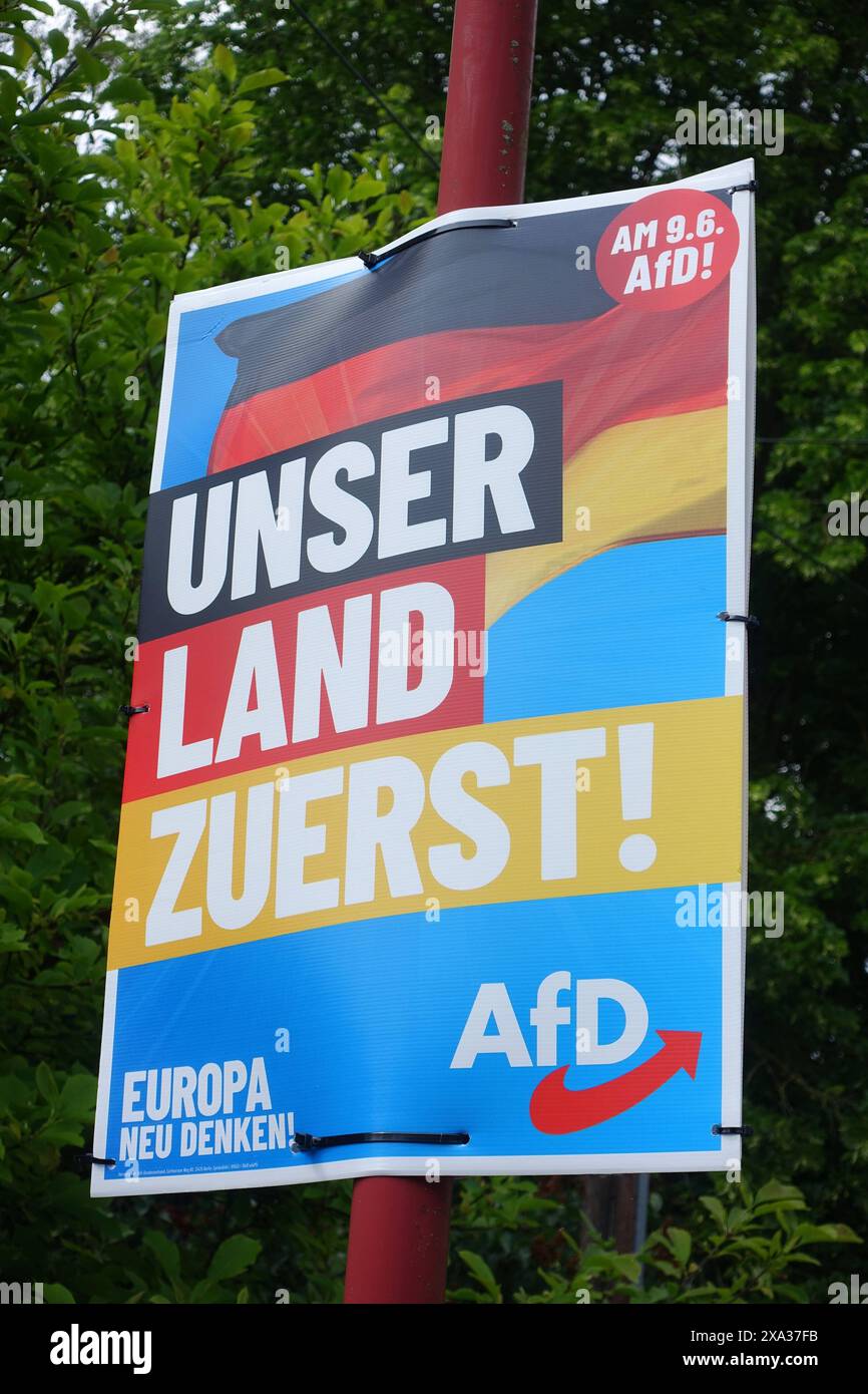 AFD-Wahlplakat - Wahl zum Europäischen Parlament - die Wahl zum ...