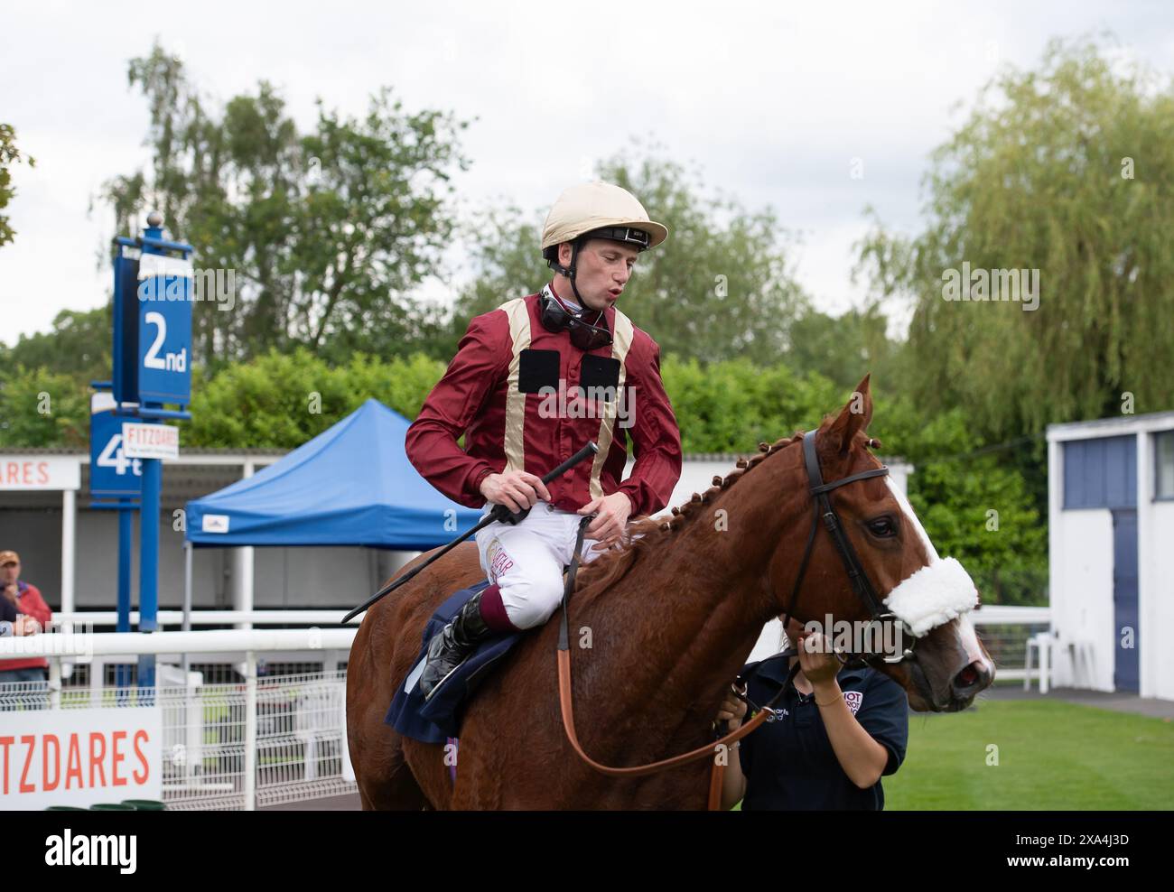 Windsor, Großbritannien. Juni 2024. Horse Apeeling (Nr. 4), geritten ...