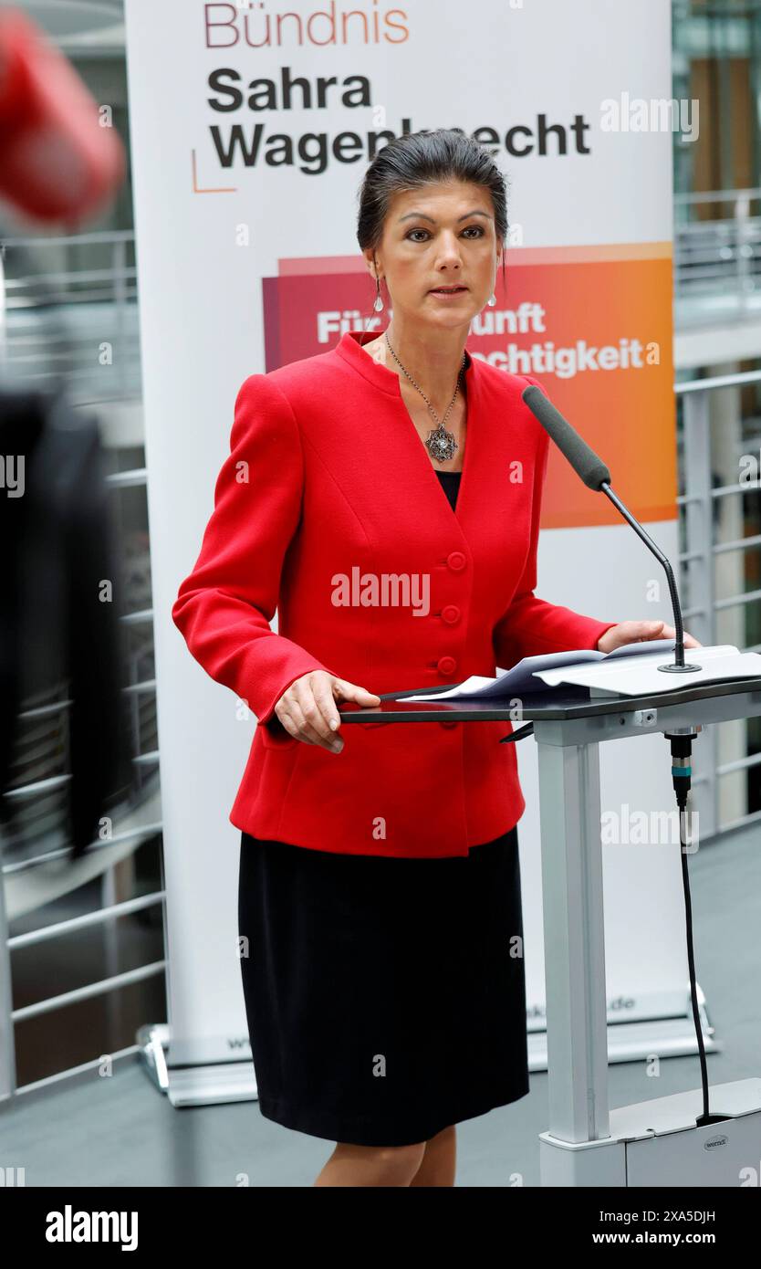 Sahra Wagenknecht , Deutschland, Berlin, Reichstag, Pressekonferenz ...