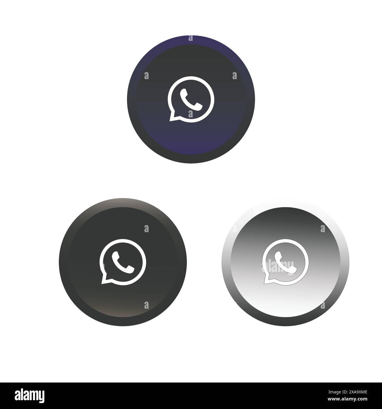 Whatsapp button -Fotos und -Bildmaterial in hoher Auflösung – Alamy