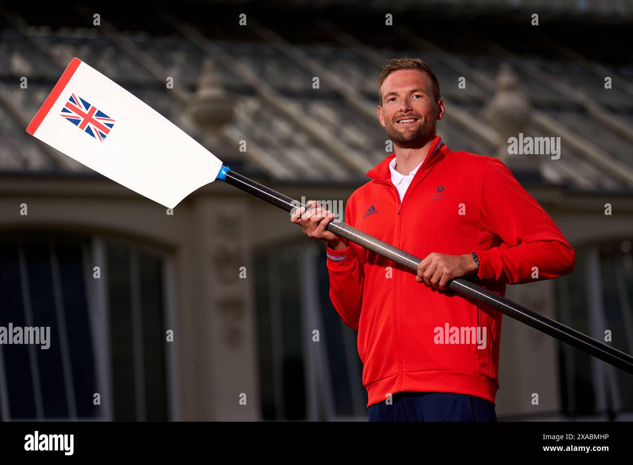 Tom Ford, Men’s Eight (M8+) bei der Ankündigung des Teams GB Paris 2024 ...
