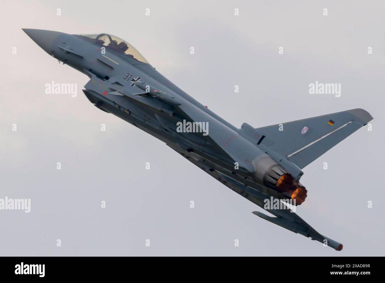 Eurofighter Typhoon, zweistrahliges Mehrzweckkampfflugzeug in Canard ...