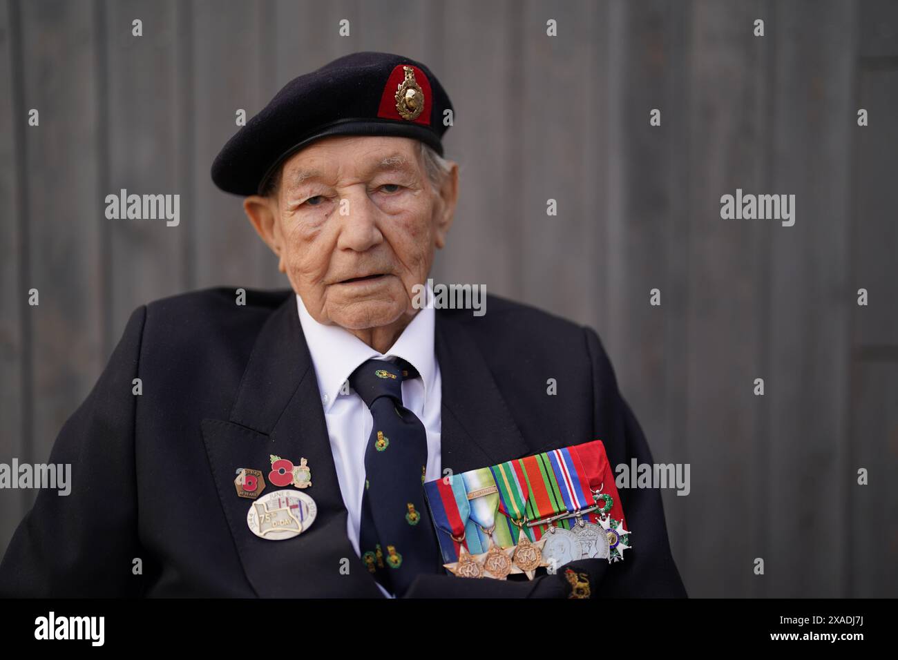 Der Veteran Thomas Hill im Gedenkgottesdienst der Royal British Legion ...