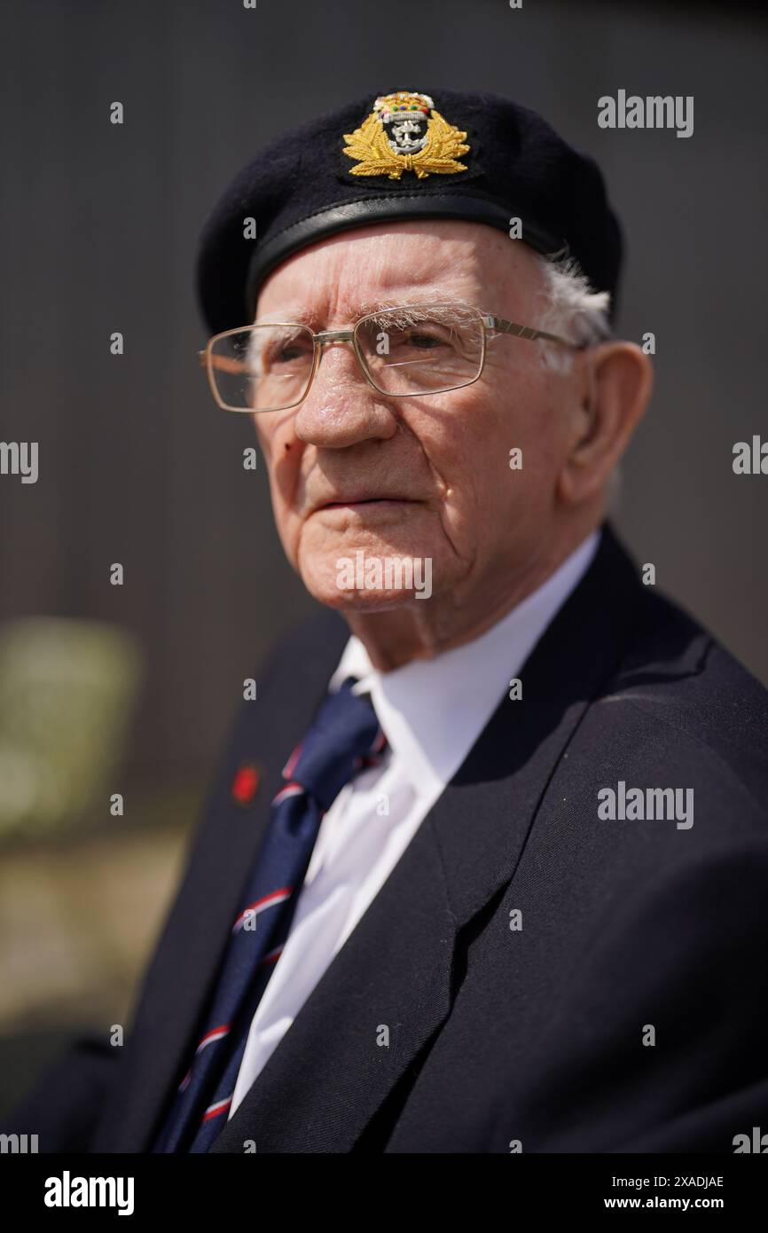 Der Veteran Phil Sweet im Gedenkgottesdienst der Royal British Legion ...