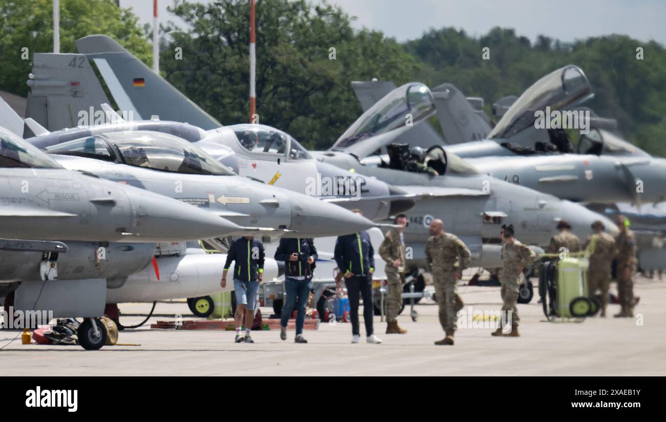 Ramstein, Deutschland. Juni 2024. Auf dem US-Luftwaffenstützpunkt ...