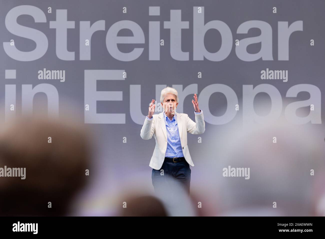 Düsseldorf, Deutschland. Juni 2024. Marie-Agnes Strack-Zimmermann, FDP-Spitzenkandidatin ...