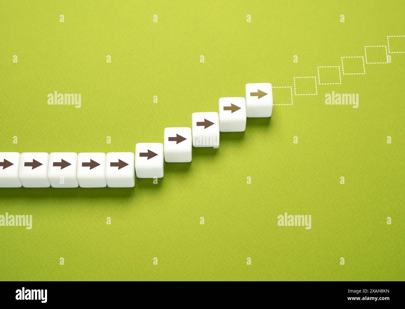 Beginnen Sie mit dem Wachstum und setzen Sie das Wachstum fort Das ...