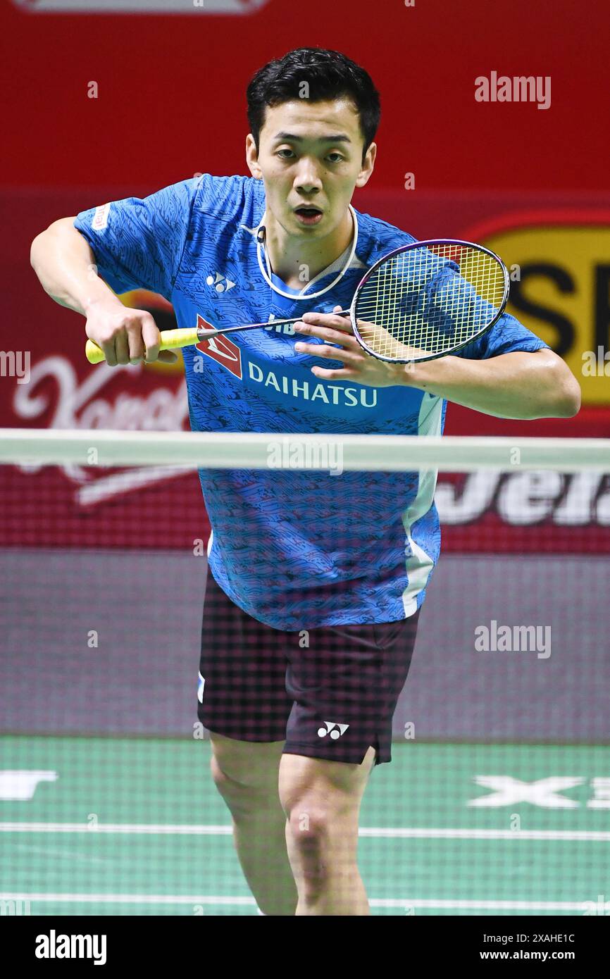 Jakarta, Indonesien. Juni 2024. Kenta Nishimoto (JPN) Badminton : KAPAL API INDONESIA ERÖFFNET ...
