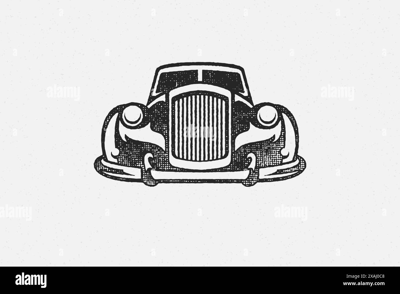 Alte Oldtimer Silhouette Hand gezeichnet Tinte Stempel Vektor ...