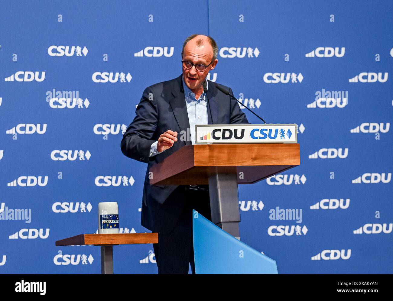 Muenchen GER, Wahlkampfschlussspurt von CDU und CSU zur Europawahl 2024 ...