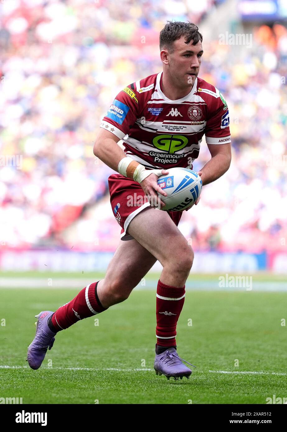 Harry Smith von Wigan Warriors im Finale des Betfred Challenge Cup im ...