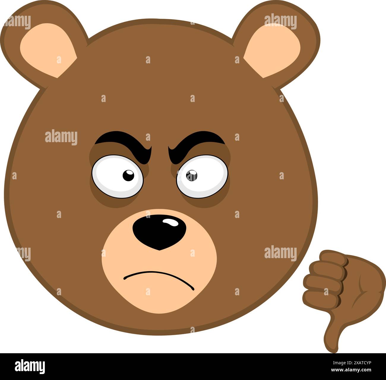 Cartoon ablehnung emoji Stock-Vektorgrafiken kaufen - Alamy