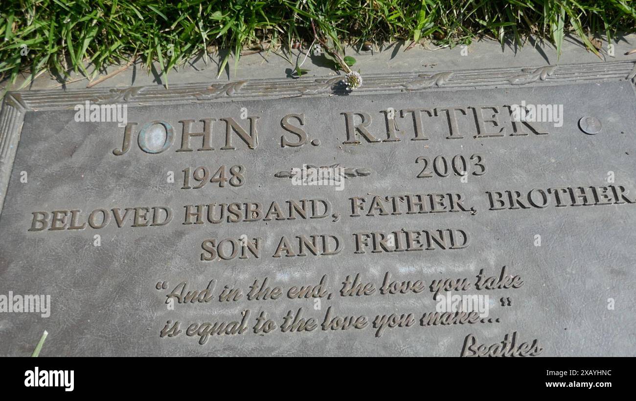 6. Juni 2024 Schauspieler John Ritter Grave in Court of Liberty ...