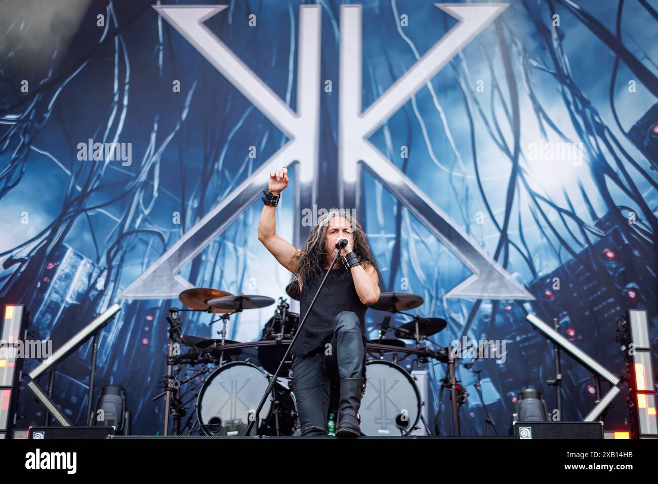 Nürnberg, Deutschland. Juni 2024. Mark Osegueda, Sänger der US-Thrash ...