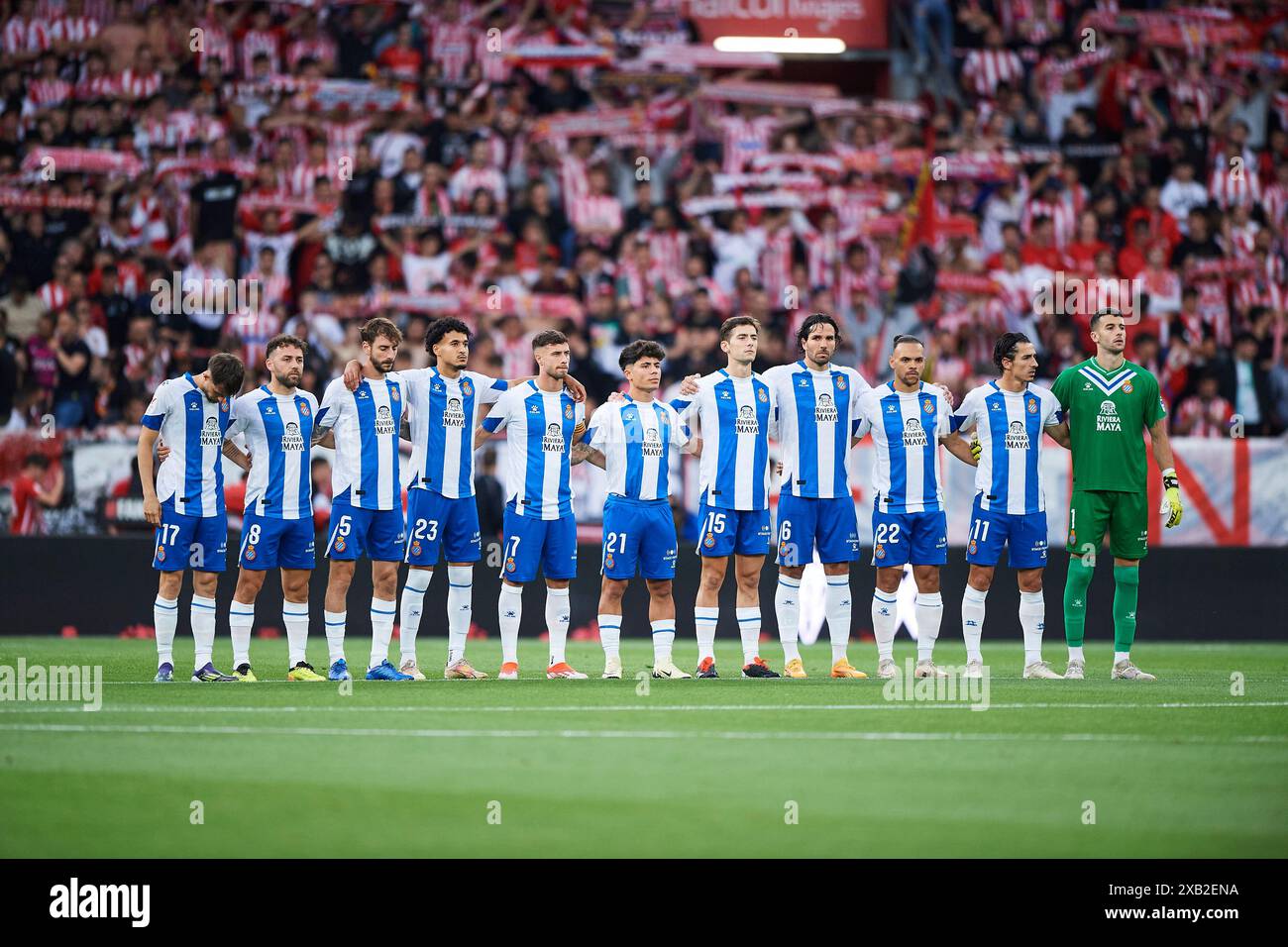 Gijon, Spanien. Juni 2024. RCD Espanyol Team Gruppe beim LaLiga ...