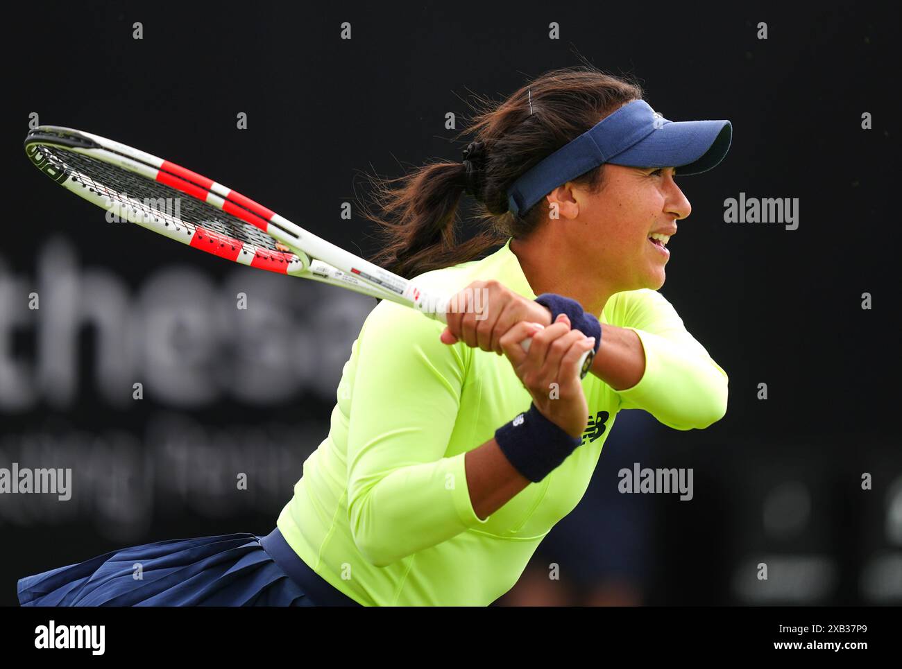 Die britische Heather Watson im Kampf gegen den Kayla Day im 1. Runde ...