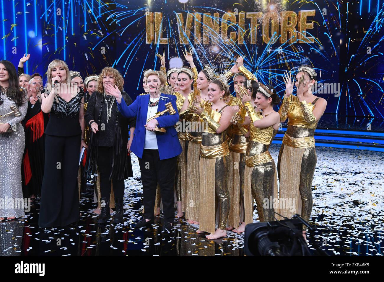 Rom: Rai Auditorium Foro Italico. TalentCatcher-Sendung, letzte Folge. Auf dem Foto: Mara ...