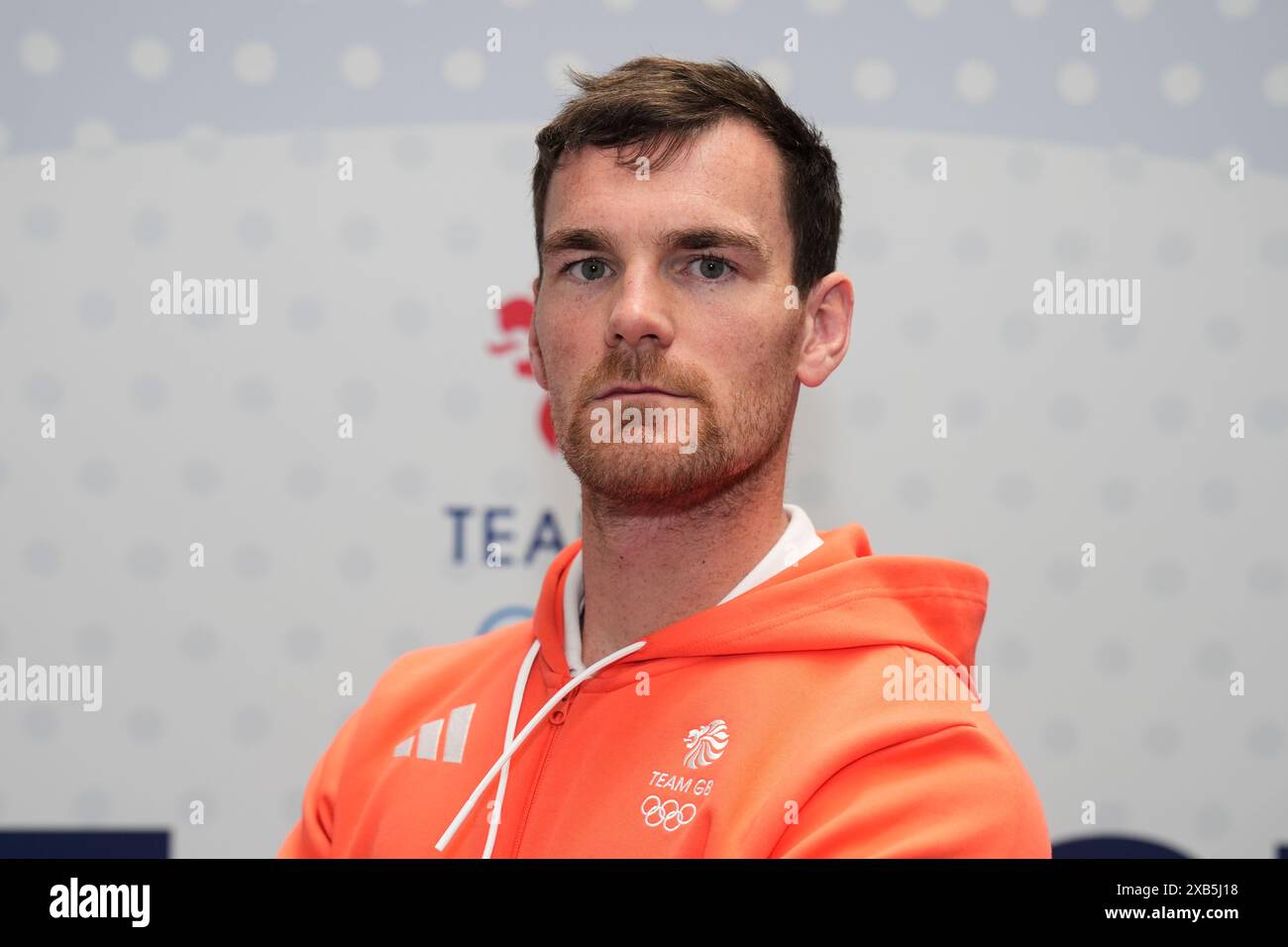 Matt Aldridge während einer Team GB Kitting-Out-Session für Paris 2024 ...