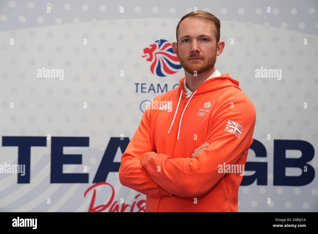 James Rudkin während einer Team GB Kitting-Out-Session für Paris 2024 ...