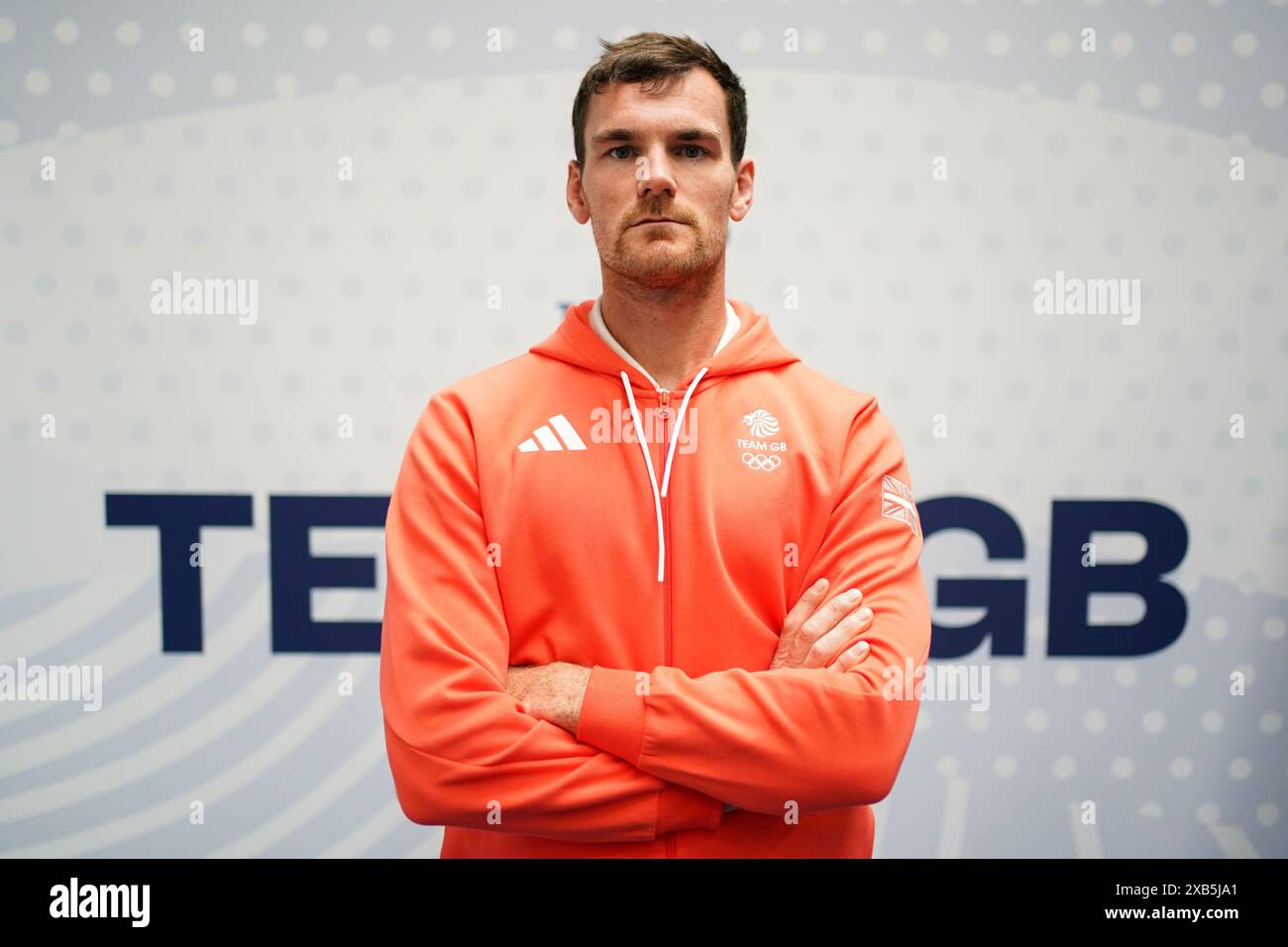 Matt Aldridge während einer Team GB Kitting-Out-Session für Paris 2024 ...