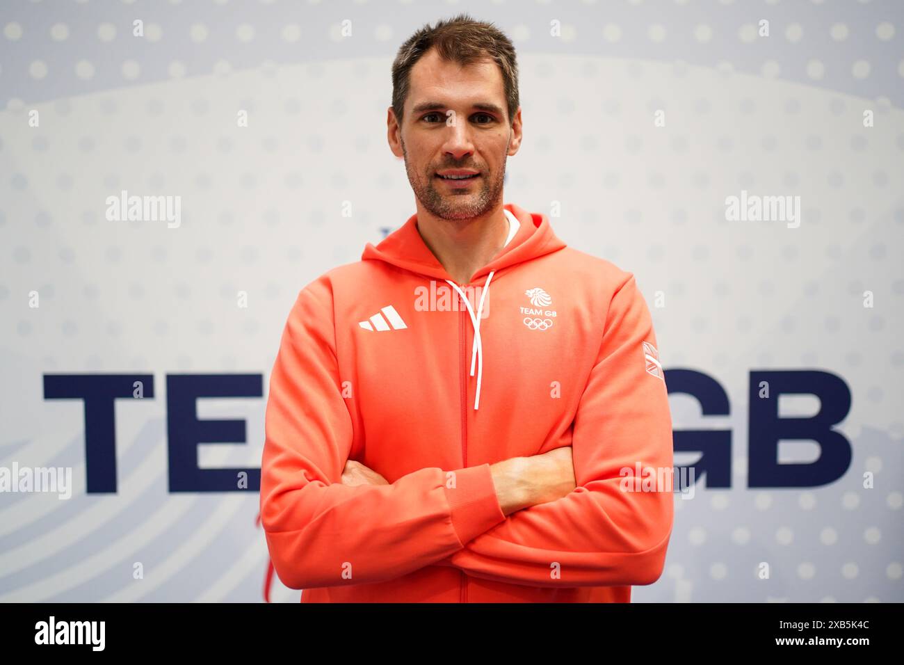 Graeme Thomas während einer Team GB Kitting-Out-Session für Paris 2024 ...