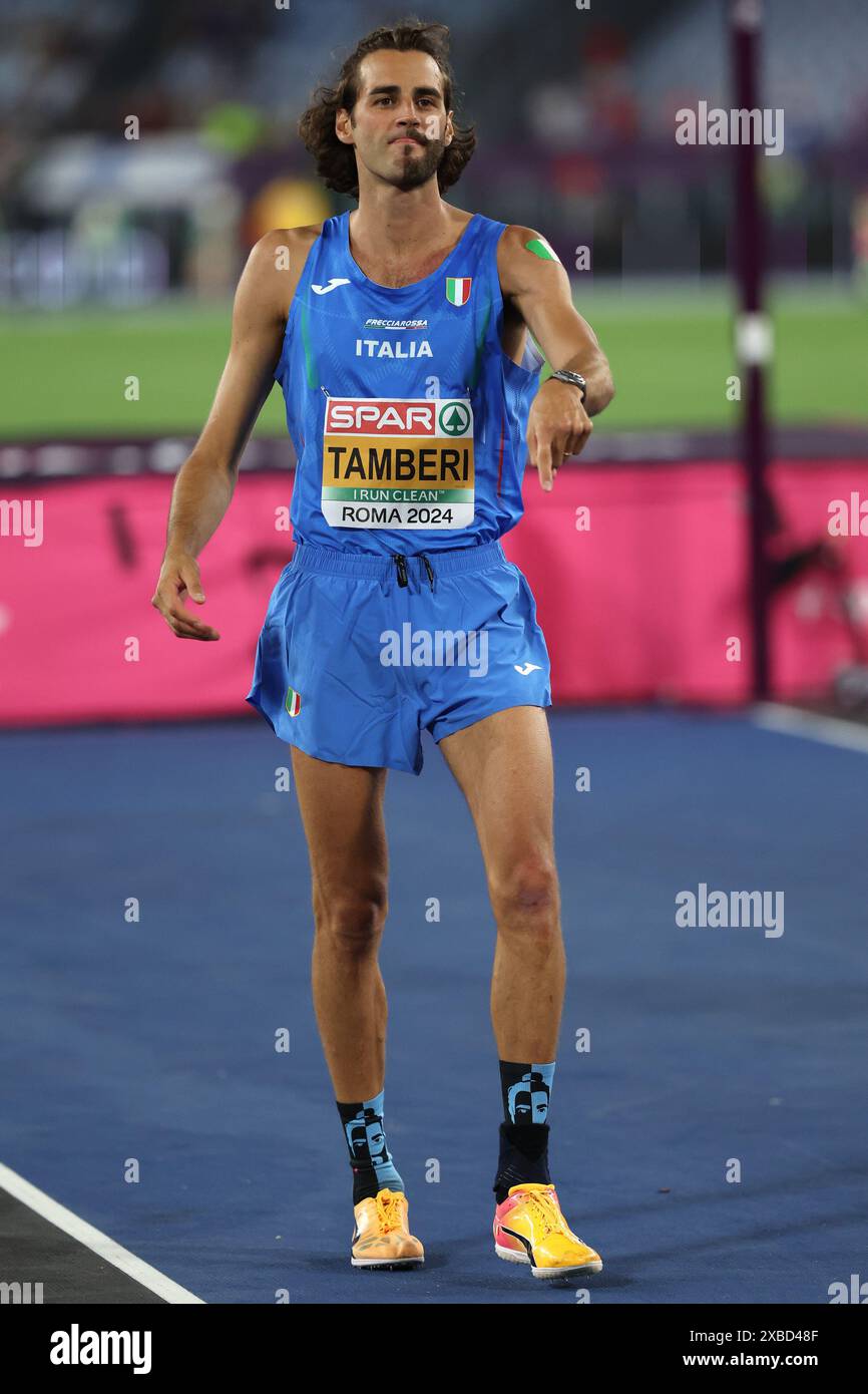 Rom, Italien 11.06.2024: Gianmarco TAMBERI tritt an und gewinnt ...