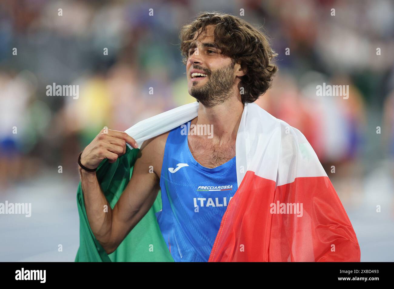 Rom, Italien 11.06.2024: Gianmarco TAMBERI tritt an und gewinnt ...