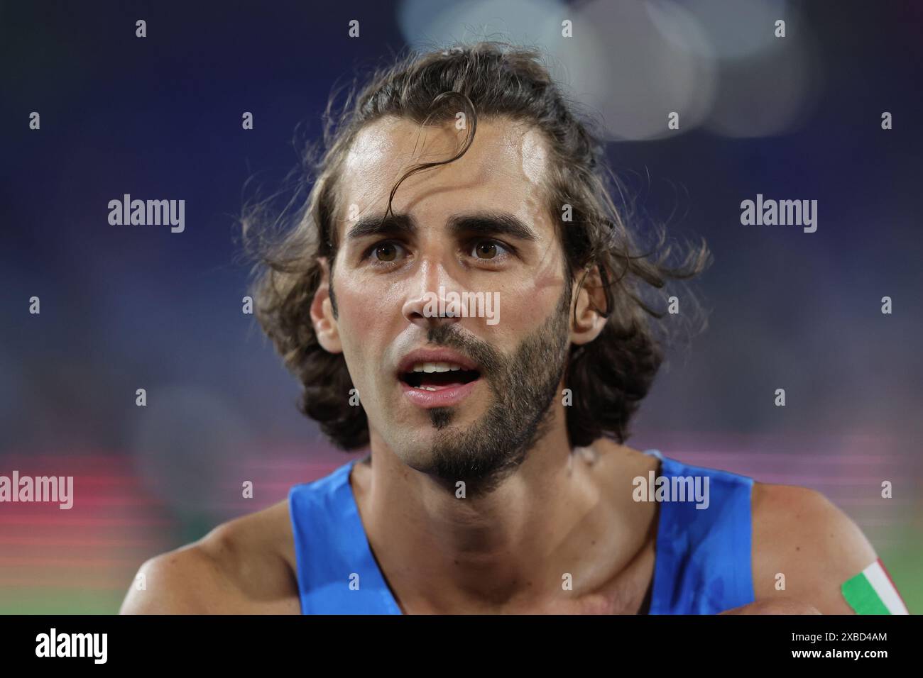 Rom, Italien 11.06.2024: Gianmarco TAMBERI tritt an und gewinnt ...