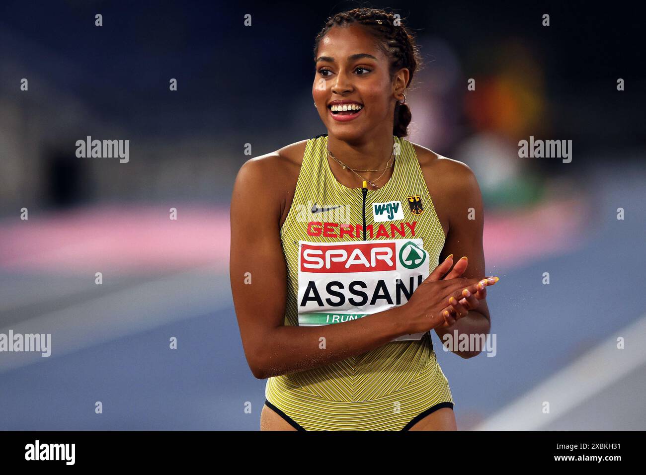 Rom, Italien. Juni 2024. Leichtathletik: Europameisterschaften, Langsprung, Frauen, Finale ...