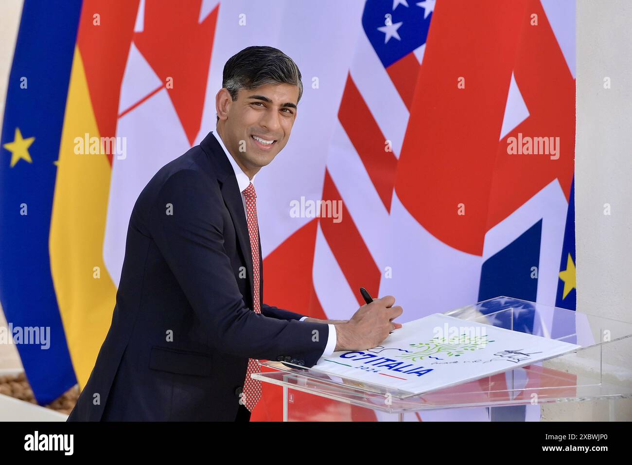 Toasts, . Juni 2024. Der britische Premierminister Rishi Sunak während ...