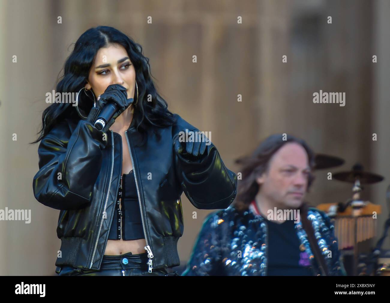 Fussball, EM 2024 Fan Zone in Berlin am Brandenburger Tor 12.06.2024 ...