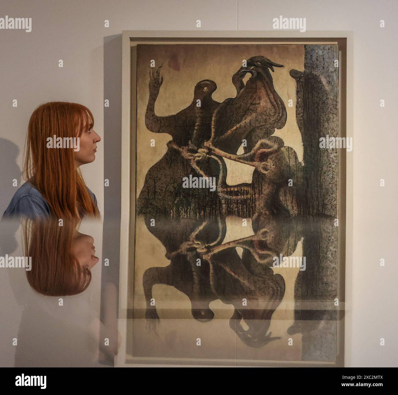 Petersfield East Hampshire England 14. Juni 2024 Max Ernst, zoomorphes ...