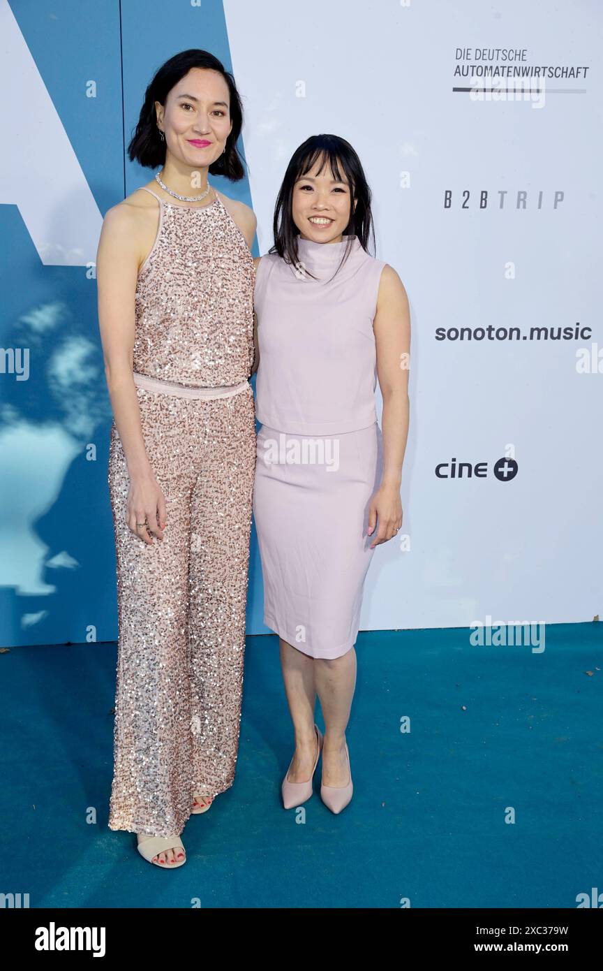 Agnes Kiyomi Decker und Trang Le Hong beim fest der Produktionsallianz ...