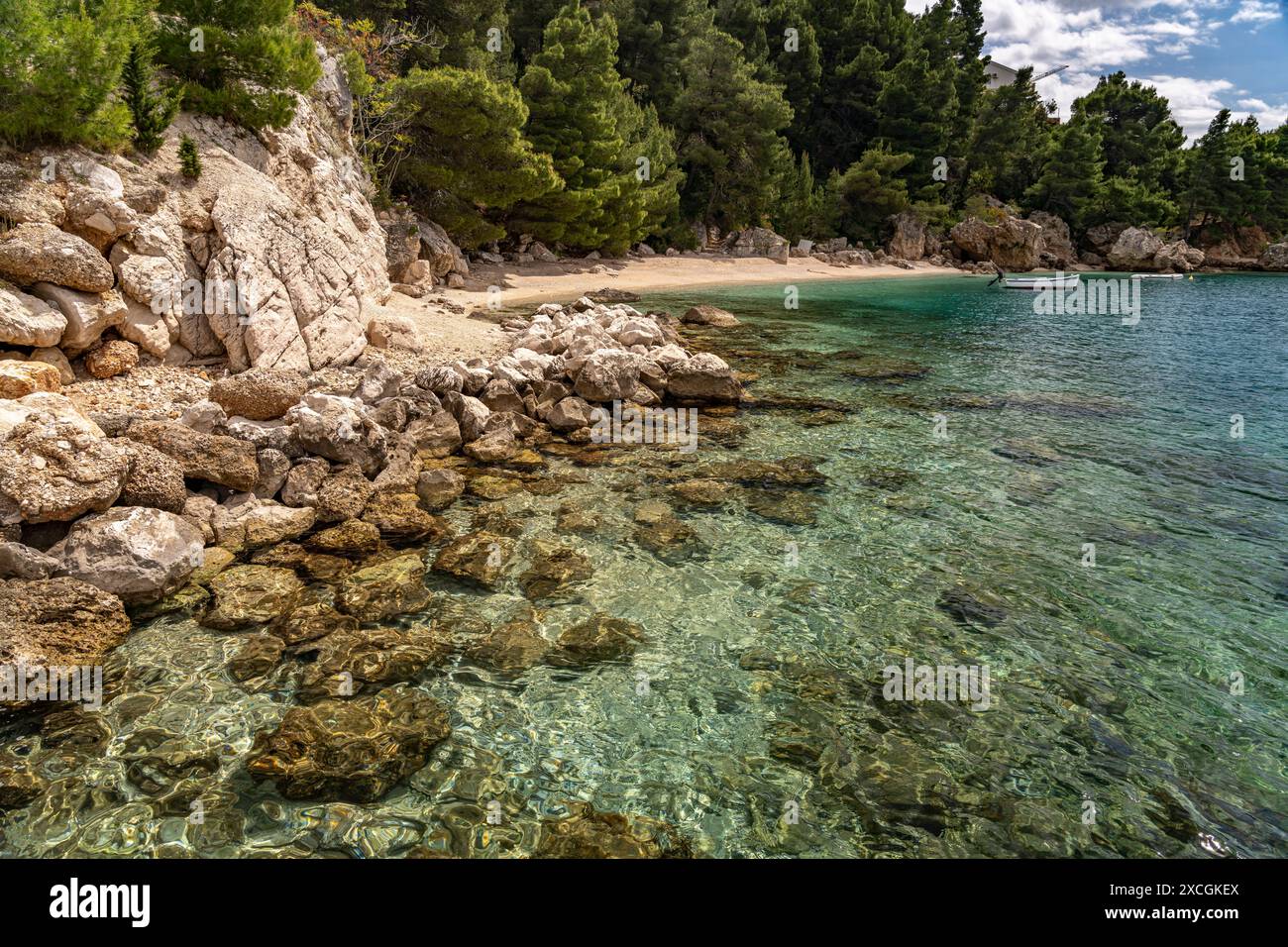 Mala Luka Beach der Strand Mala Luka zwischen Nemira und Stanici an der ...
