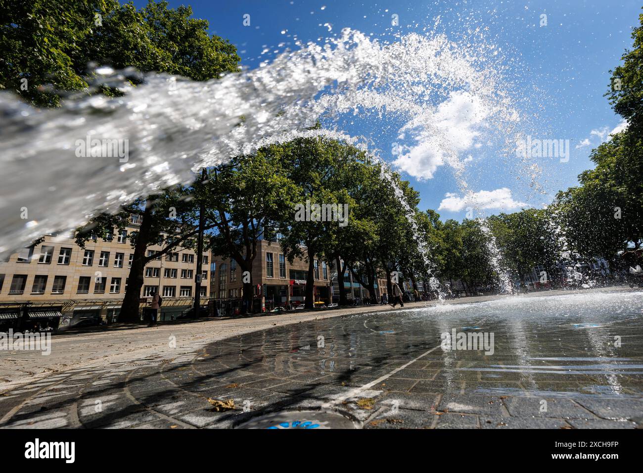 Brunnen am Neumarkt, der 1997 stillgelegte Brunnen wurde im Juni 2024 ...