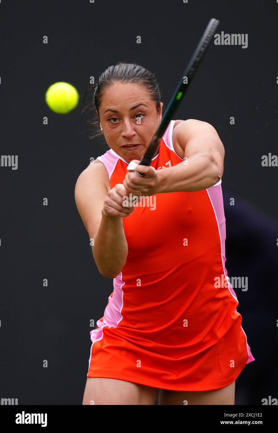 Elisabetta Cocciaretto im Kampf gegen Jelena Ostapenko im Singlespiel ...