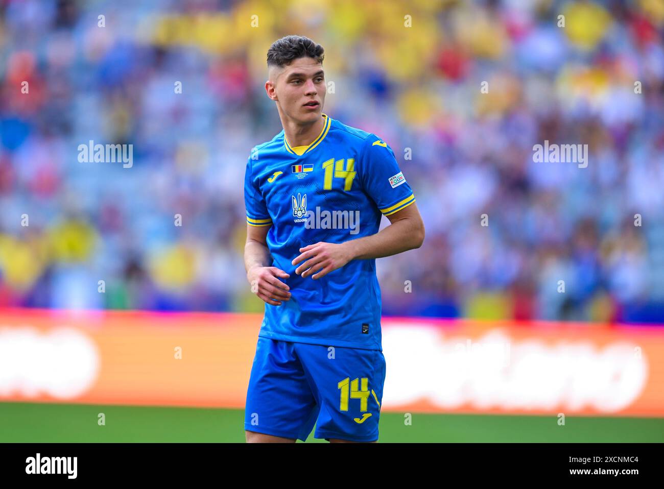 Georgiy Sudakov Ukraine schaut zu, UEFA EURO 2024 - Gruppe E, Rumänien ...