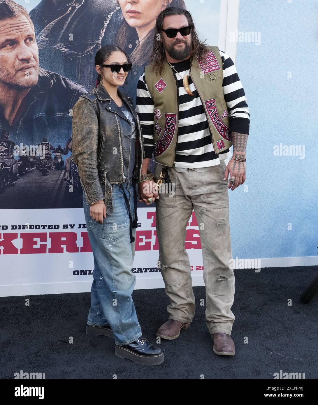 (L-R) Lola Iolani Momoa und Jason Momoa kommen am Montag bei DER ...