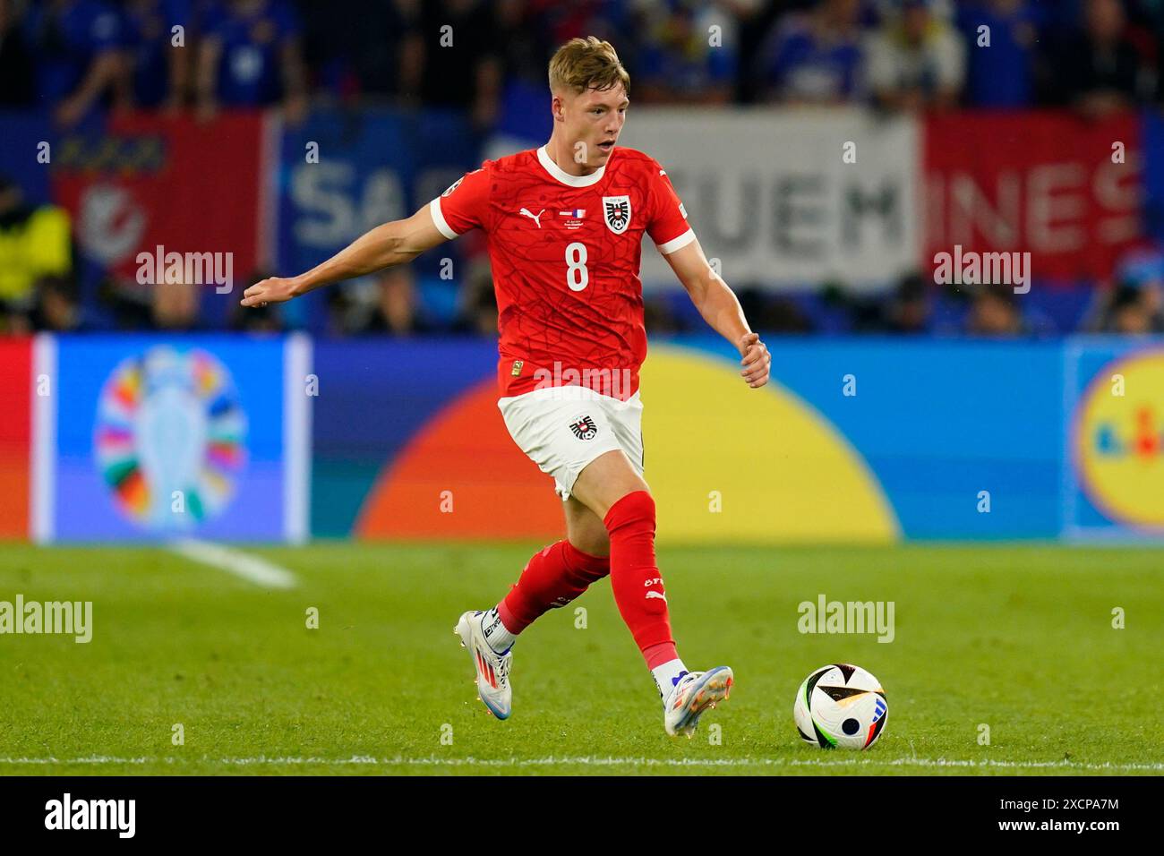 Alexander Prass (Österreich) spielte während des UEFA Euro 2024-Spiels ...