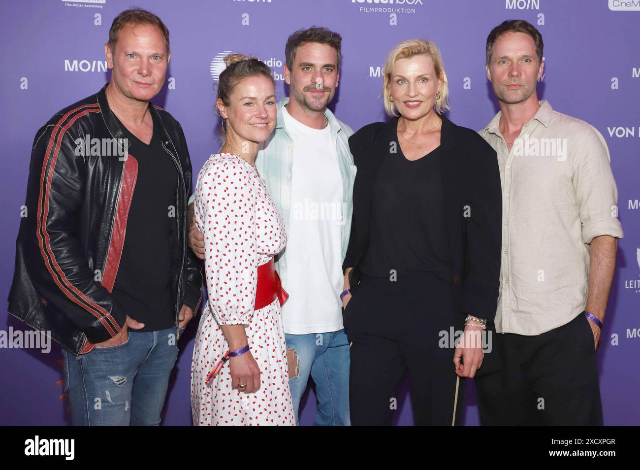 Fabian Harloff, Rhea Harder, Marc Barthel, Sanna Englund und Matthias Schloo beim Moin ...
