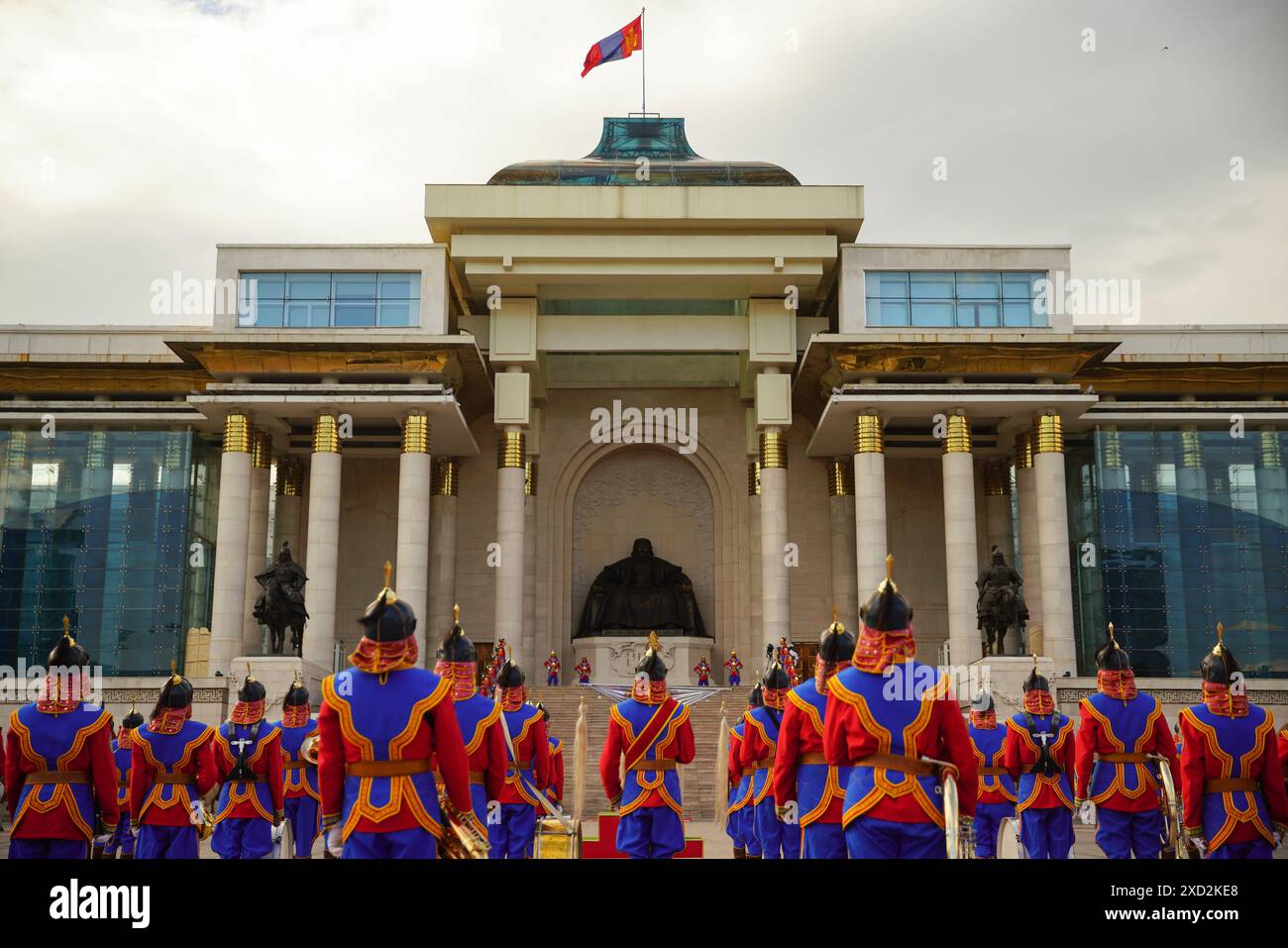 Ulaanbaatar, Mongolei. Juli 2023. Zeremonie, bei der die Weißen Banner ...