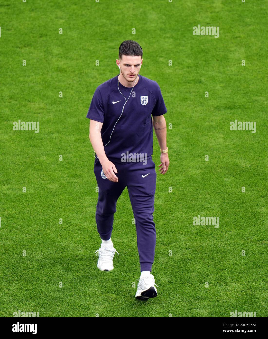 Englands Declan Rice vor dem Spiel der UEFA Euro 2024 in der Frankfurt ...