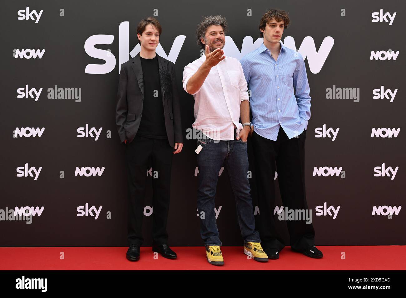 Elia Nuzzolo, Sydney Sibilia und Matteo Giuggioli nehmen am 19. Juli ...