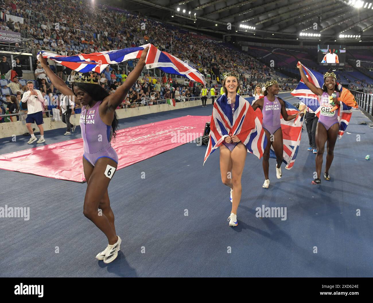 Daryll Neita, Amy Hunt, Desiree Henry und Dina Asher-Smith aus ...